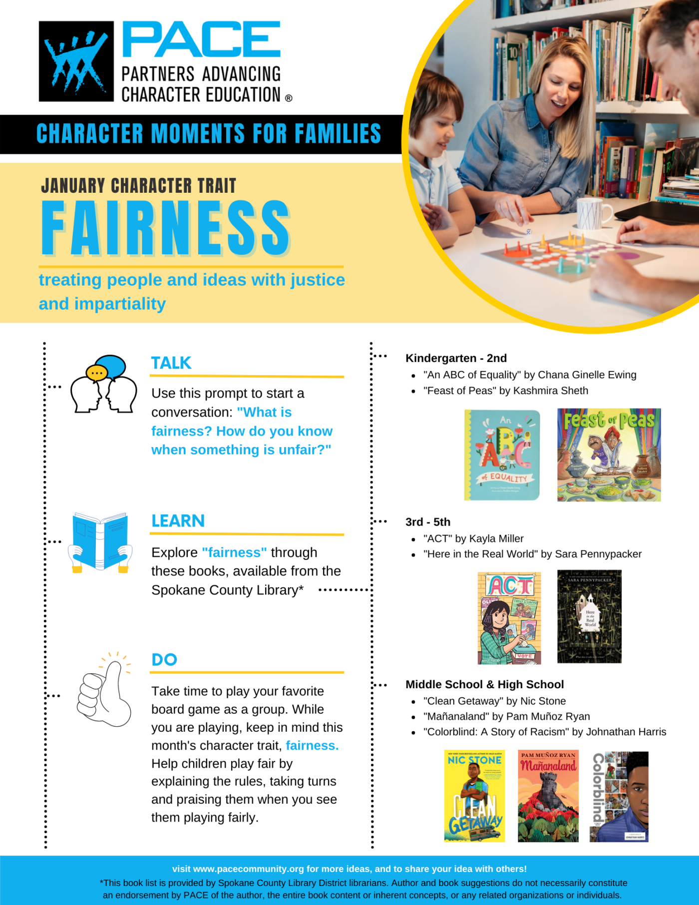 Character Moments for Families – Fairness - PACE
