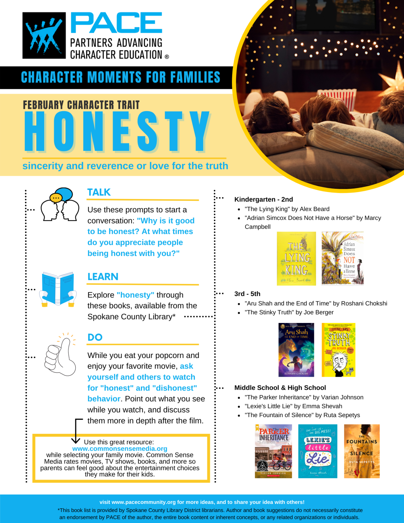 Character Moments for Families – Honesty - PACE